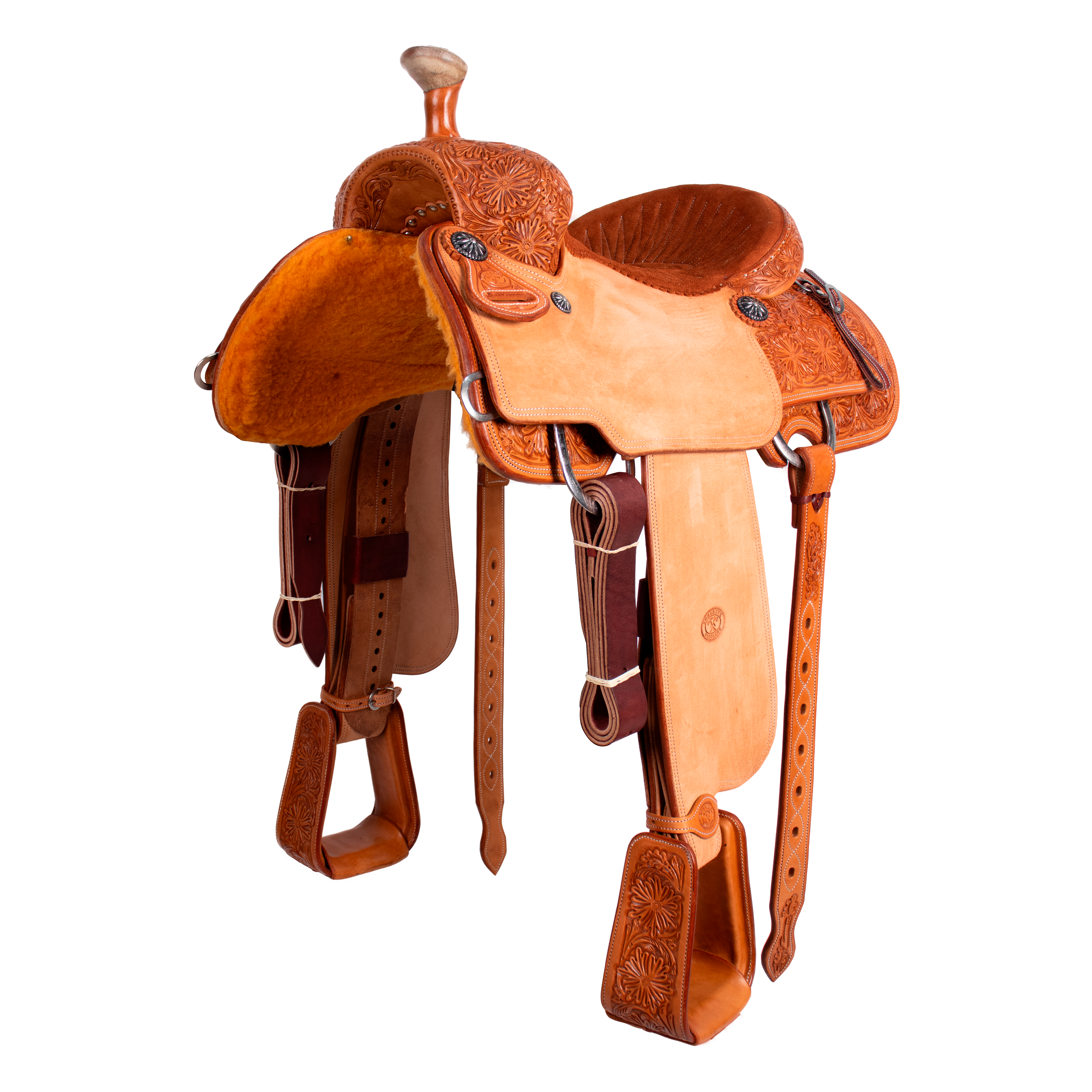 Saddle 15 OLIN YOUNG 3/4 Tooled – Tomahawk Saddles