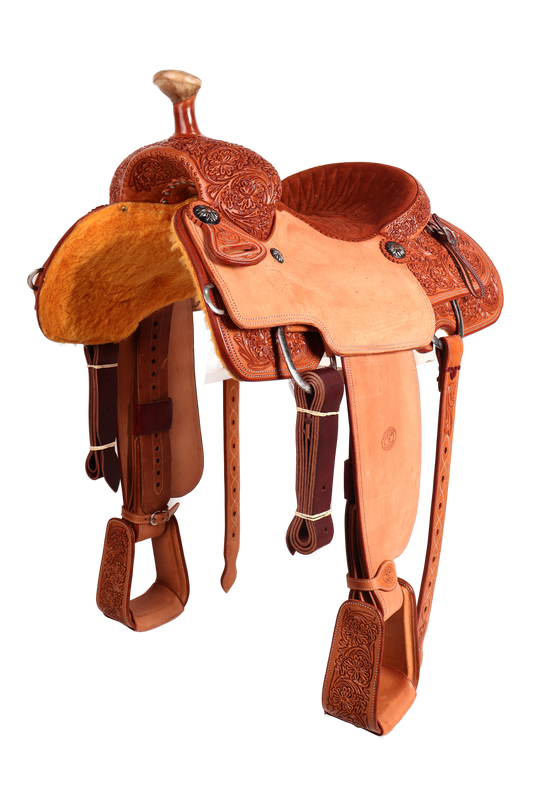 Saddle 15 TMK-H 3/4 Tooled – Tomahawk Saddles
