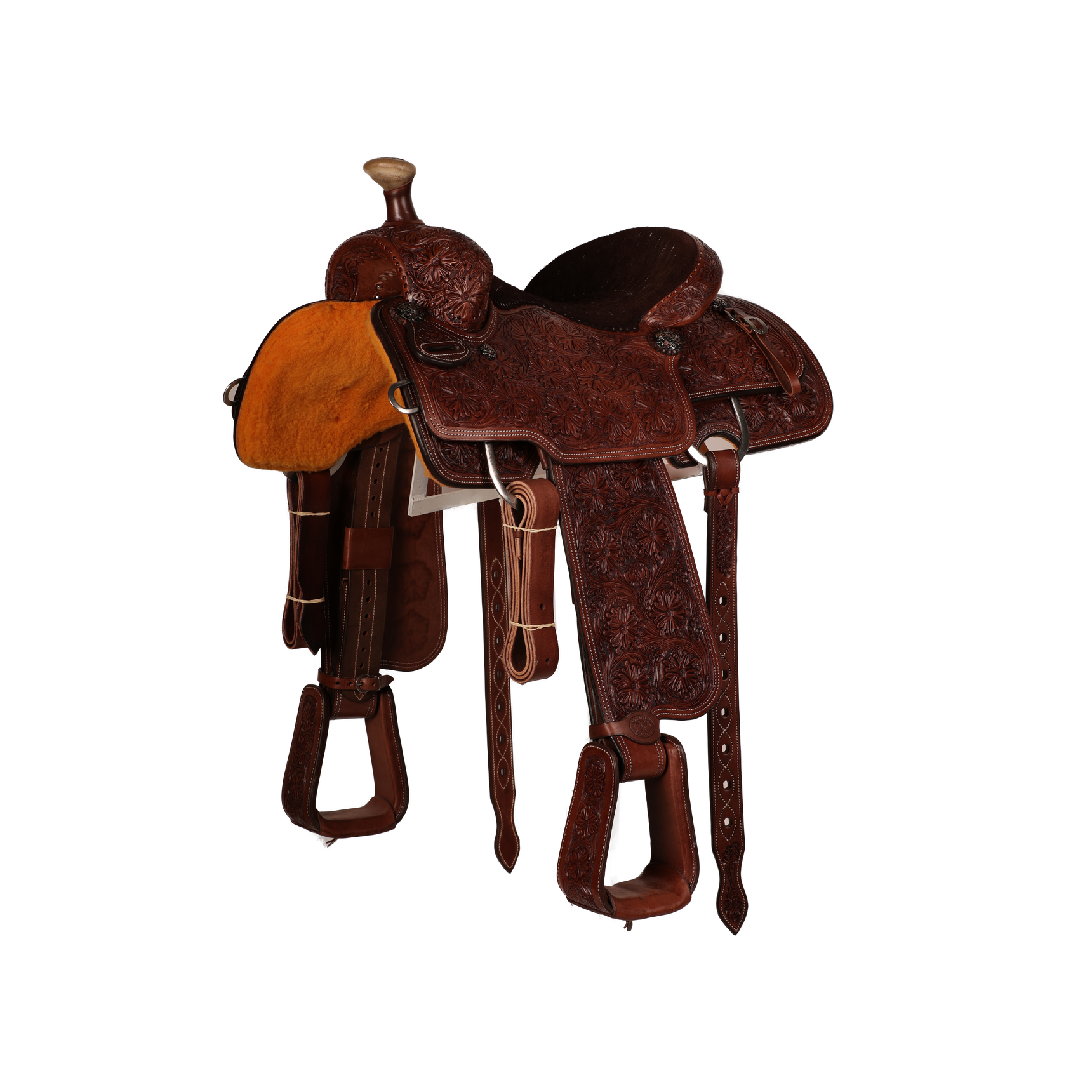 Saddle 14.5 OLIN YOUNG Full Tooled – Tomahawk Saddles